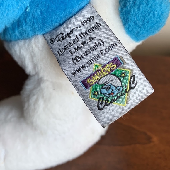 Peyo | Toys | Vintage Classic Smurfs Brainy Plush Doll | Poshmark